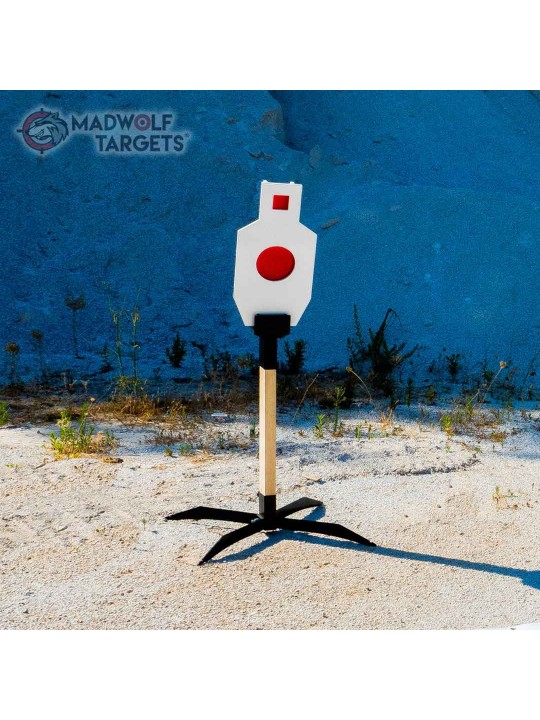 Steel Target - IPSC Reactive Practice Torso - DOUBLE TAP - Madwolf Targets