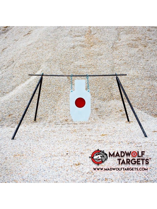 STEEL TARGET IPSC A-C ZONE - SNIPER GONG BULLSEYE AR500 - MADWOLF TARGETS