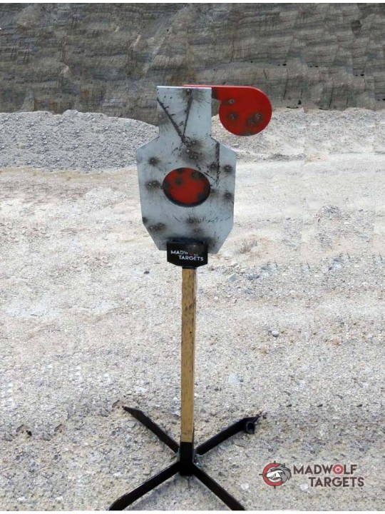 Steel Target - IPSC Reactive Practice Torso - HOSTAGE TAP - Madwolf Targets