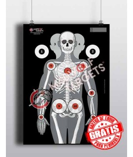 Bundle Pack - 50 Paper Targets Tactical shooting. Precision ...